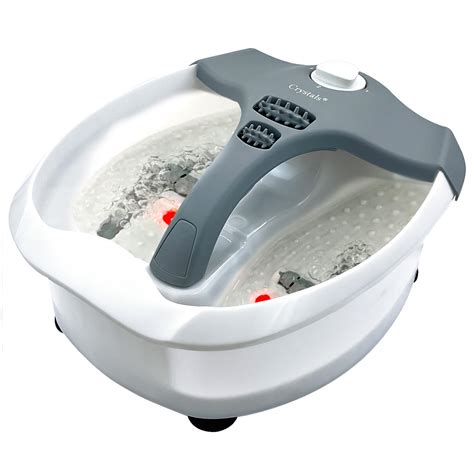 Crystals Foot Spa Massager Electric Pedicure Bath With Heat And