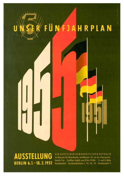 Exhibition Poster For Unser Fünfjahrplan Our Five Year Plan People