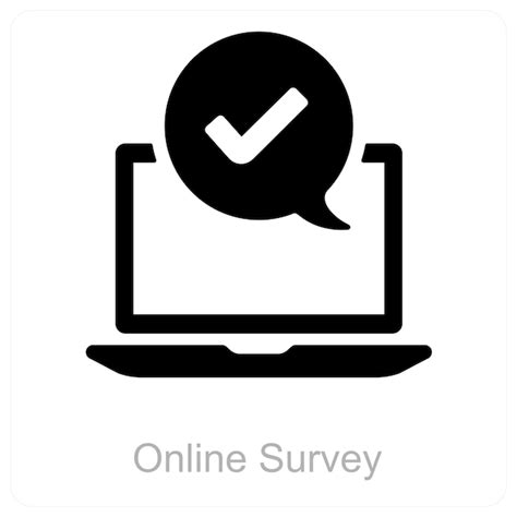 Premium Vector Online Survey Icon
