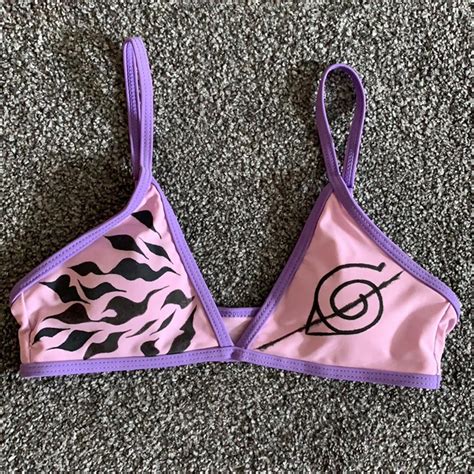 Sasuke Bikini Top Size Small 4 6 Bust Naruto Depop