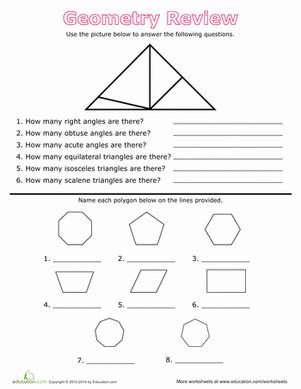 5th Grade Geometry Worksheets