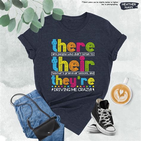 There Their Theyre Shirt English Teacher Shirt Funny Grammar Shirt