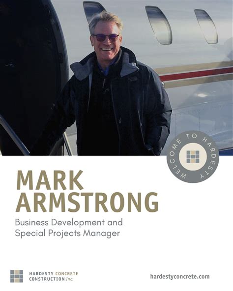 Were Excited To Welcome Mark Armstrong To The Hardesty Concrete Construction Team As Our New