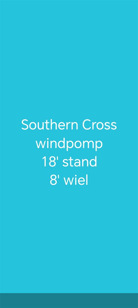 Windpomp Southern Cross Junk Mail Marketplace