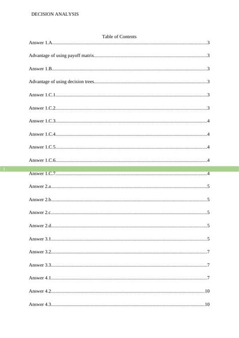 Decision Analysis Desklib