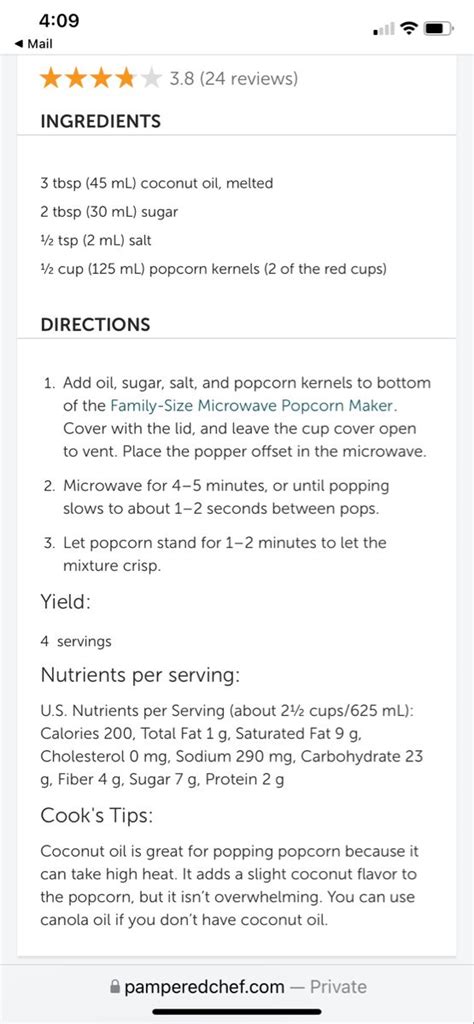 Pampered Chef Kettle Corn Artofit