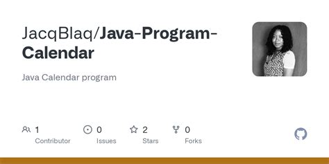GitHub JacqBlaq Java Program Calendar Java Calendar Program