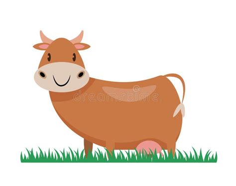 Cow Cartoon Character Vector Illustration Stock Vector Illustration Of Cute Graphic 267294398