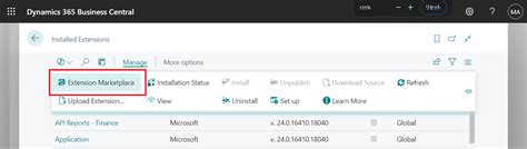 Business Central 2024 Wave 1 Bc24 New In Client Appsource Gallery New Microsoft Appsource