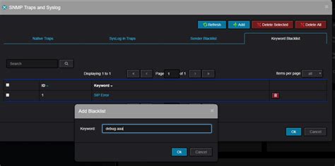 Adding To Syslog Keyword Blacklist Network Monitoring Tools