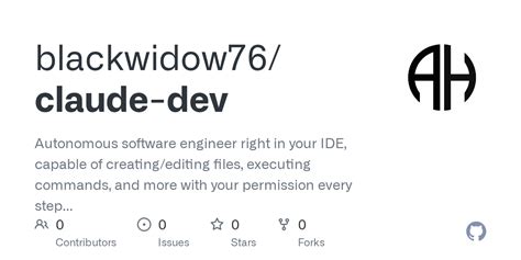 Github Blackwidow76claude Dev Autonomous Software Engineer Right In Your Ide Capable Of