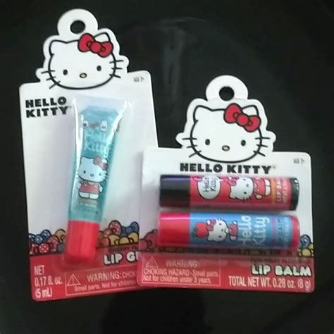 Azus Makeup Hello Kitty Lip Gloss Lip Balm Bundle Poshmark