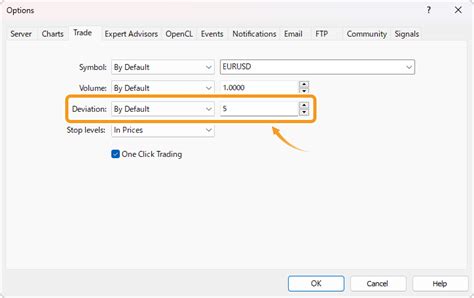 Set The Slippage Tolerance MetaTrader User Guide Myforex