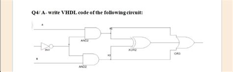 Solved Q4 A Write Vhdl Code Of The Following Circuit Ano2