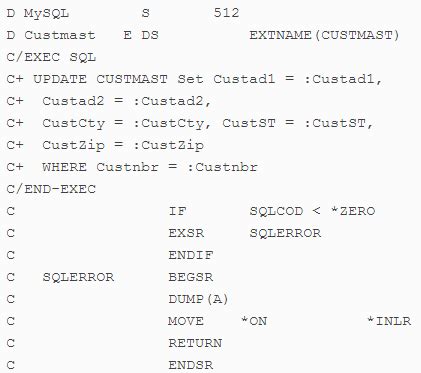 SQL On The ISeries Part II Embedded SQL The Fortress Platform