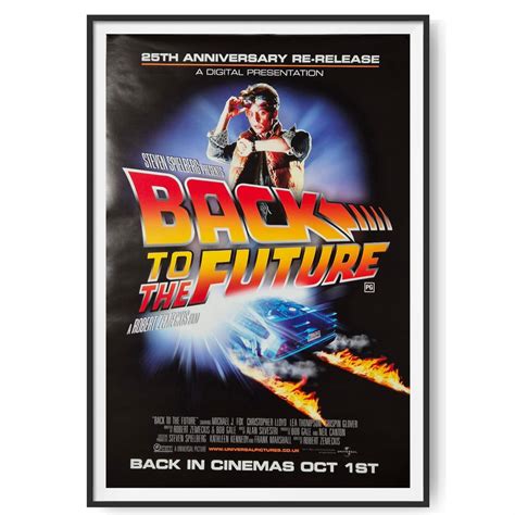 Back To The Future 1985 Original Uk One Sheet Poster 25 Year Rr