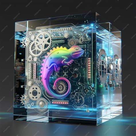 Artificial Intelligence And Robotic Quantum Computing Processor Concept