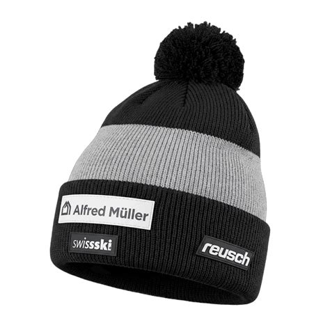 Priska Ming Nufer Swiss Ski Team Beanie Black Quiet Grey Swiss Ski