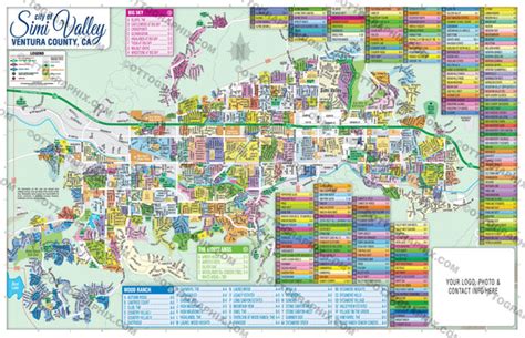 Simi Valley Map Ventura County Ca Otto Maps