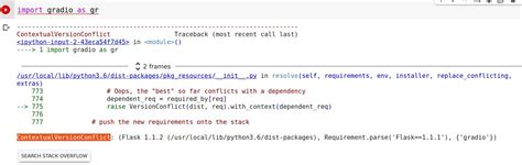 Contextualversionconflict On Colab · Issue 81 · Gradio Appgradio · Github