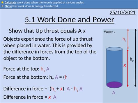 Ocr As Level Physics Work Energy And Power Teaching Resources