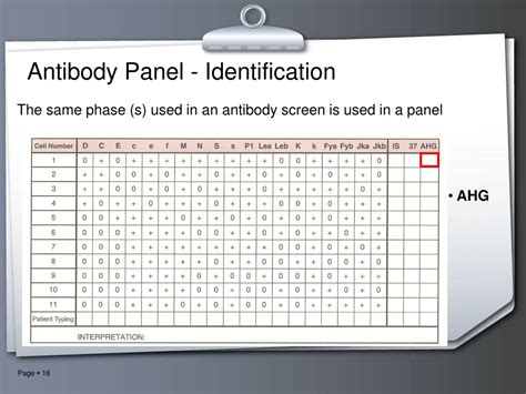 Antibody Identification Panels Fnwjk