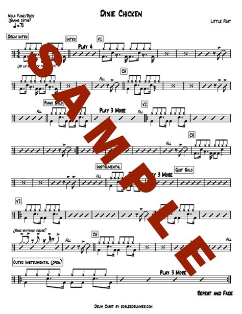 Drum Charts — Rob Lee