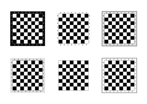 Chess Board Pattern Of Chessboard Checkerboard Vector Image