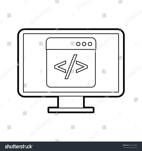 Programming Window Script Code Html Computer Stock Vector Royalty Free 731872492 Shutterstock