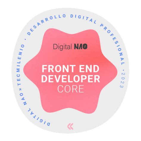 Front End Developer Core Credly
