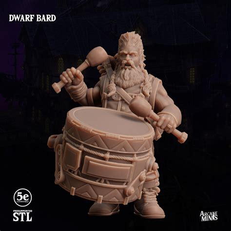 3d Printable Dwarf Bard Pirate By Sordane Publishing