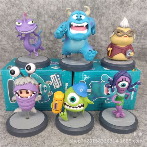 潮玩 盲盒 怪兽大学 单眼仔 毛怪 场景版公仔摆件 6款 抓娃机盒蛋 阿里巴巴