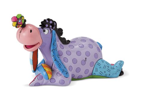 Disney Britto Eeyore With Butterfly Figurine