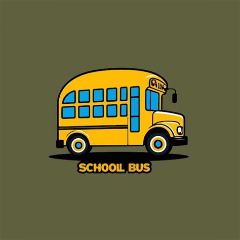 Safe School Bus Logo Premium Ai Generated Vector