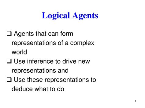 ppt logical agents powerpoint presentation free download id 6732974