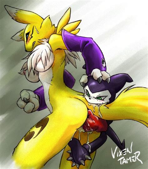 Rule 34 Anthro Breasts Color Digimon Drooling Female Fur Furry Impmon Interspecies Male Pussy