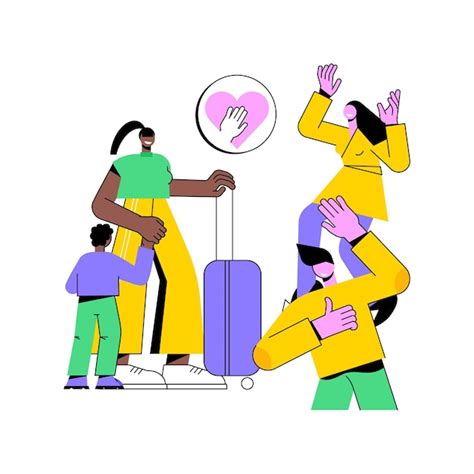 Premium Vector Integration Of Migrants Abstract Concept Vector