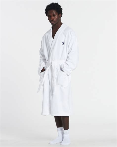 Shop Polo Ralph Lauren Terry Velour Robe Rl91 Wh White Snipes Usa