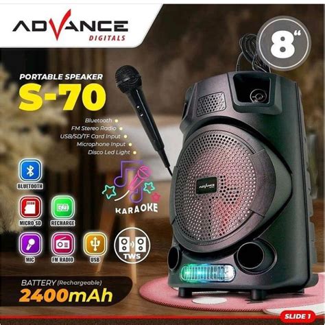 Jual Advance Speaker Karaoke Portable Bluetooth Mic Speaker Meeting Speaker Blutut Mic