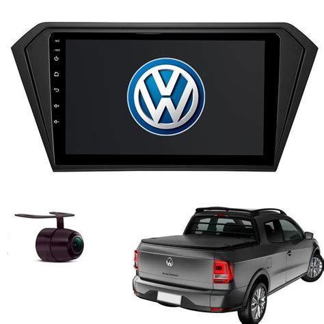 Central Multimidia Android 9 Polegadas Saveiro G7 2016 17 Gps Wifi Camera Sem Controle De