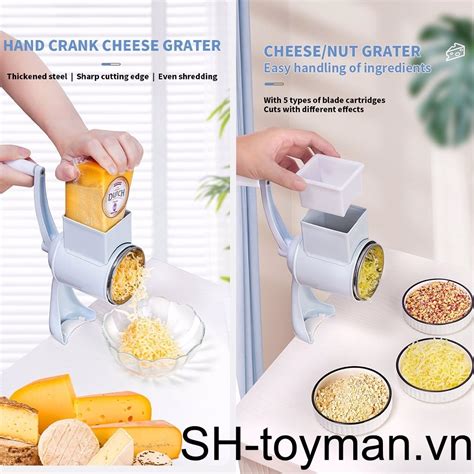 Tay Quay Phô Mai Grate Phô Mai Dễ Dàng Với Cạnh Cắt Sắc Nét Với 5 Loại Lưỡi Dao Shopee Việt Nam
