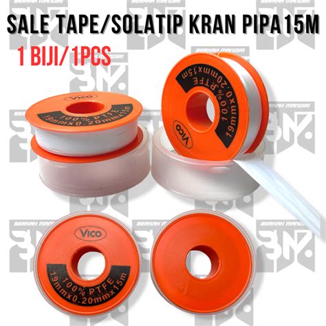 Jual Seal Tape Sealtape Tba 12mm X 15m Jombo Siltep Kran Air Selotip