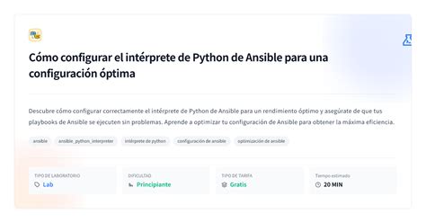 Configuración Del Intérprete Python De Ansible Guía Para Un