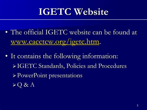 Ppt Igetc The New Standards And Beyond Powerpoint Presentation Free Download Id 172017