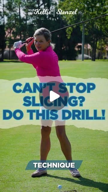 Kellie Stenzel Golf On Instagram Eliminate Your Slice With This Simple Golf Swing Drill Golf