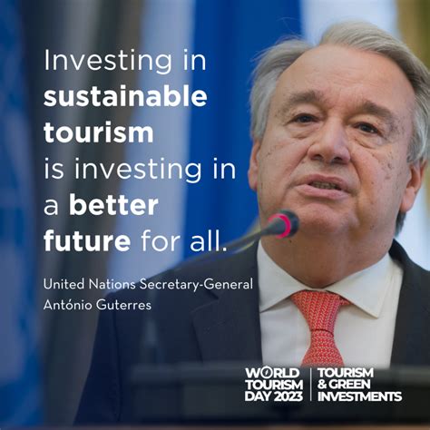 On World Tourism Day We Are Embracing Tourism And Green Investments