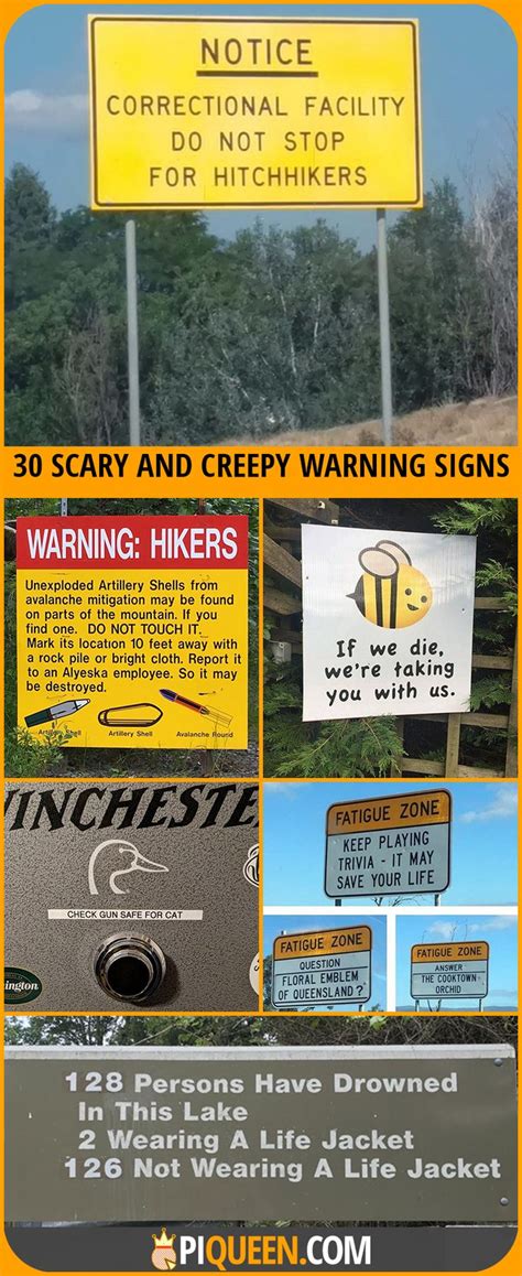 30 Warning Signs That Are Too Real And Creepy Warning Signs Signs