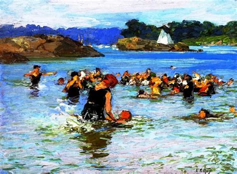 Edward Potthast The Swimming Lesson Masterpiece