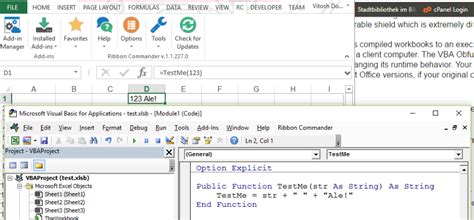 Vba Protect Your Code Unviewable And The Ribbon Commander Useful