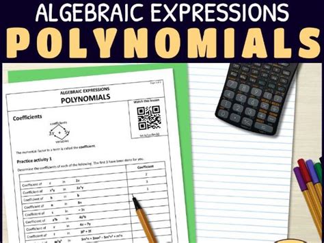 Polynomials In Algebraic Expressions Grade 8 Maths Term 1 Lesson 30